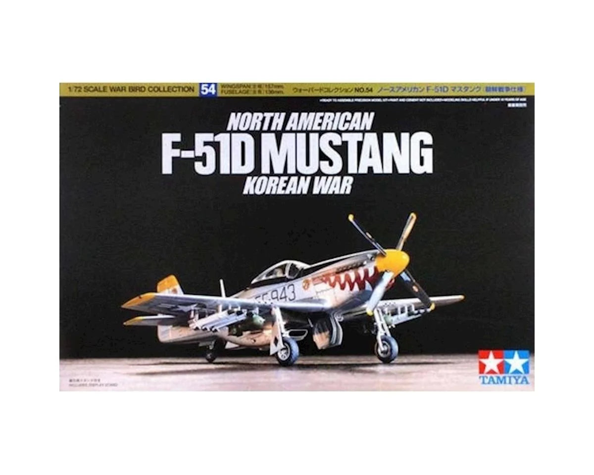 TAMIYA 60754 1/72 F51 Mustang Korean War Model Kit