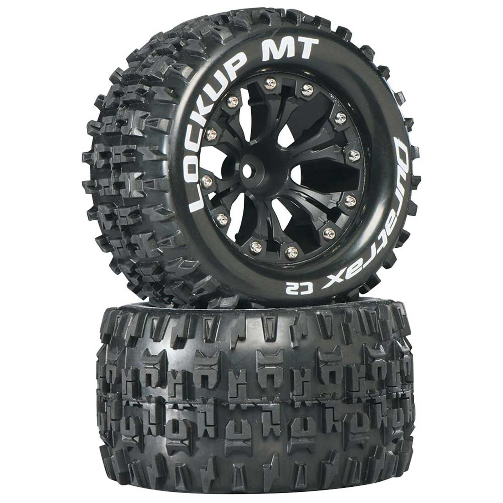 DURATRAX DTXC3510 Lockup MT 2.8" 2WD Mounted 1/2" Offset Tires, Black